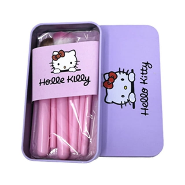 Hello Kitty 7 Pcs Makeup Brushes Kit Beauty Face Collection - Cosmetics ...
