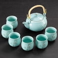 7 Pcs/set Exquisite Ceramic Tea Sets Handmade Kettles Tea Cups ...