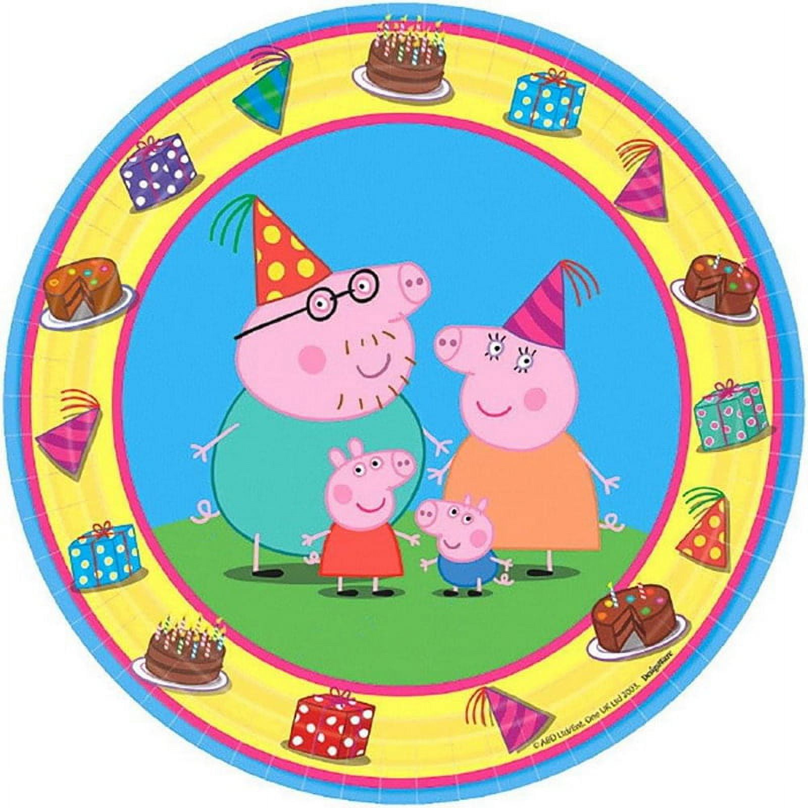 7" Peppa Pig Round Paper Party Plate, 8ct - Walmart.com