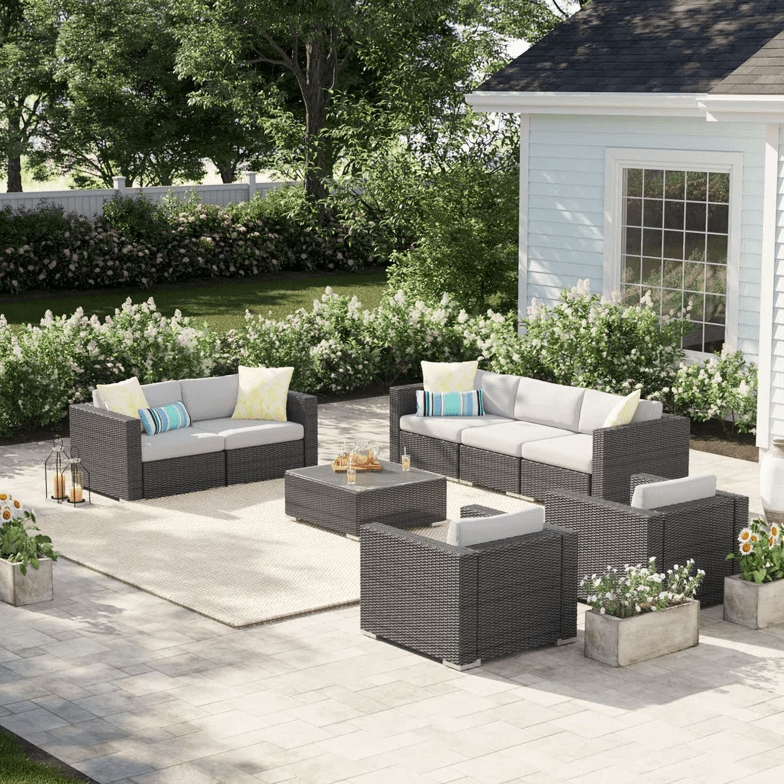 7 - Person Outdoor Seating Group with Cushions - Walmart.com