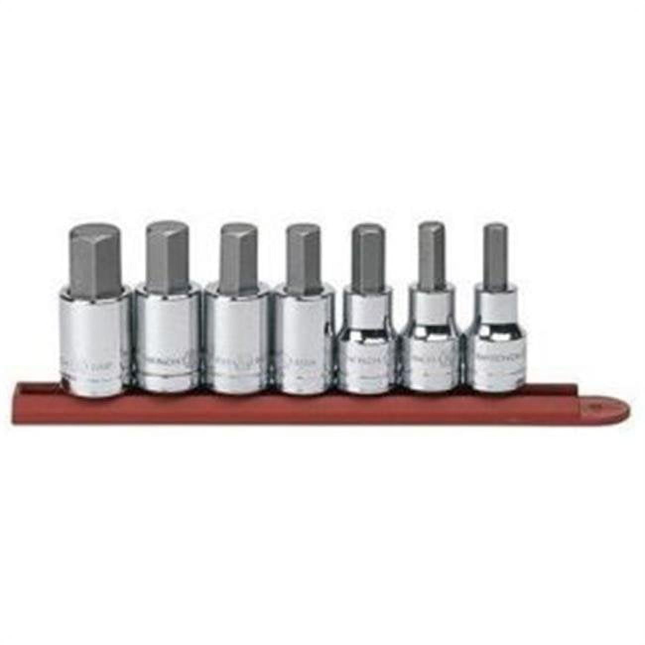 7 Piece 1/2 Inch Drive SAE Hex Bit Socket Set - Walmart.com