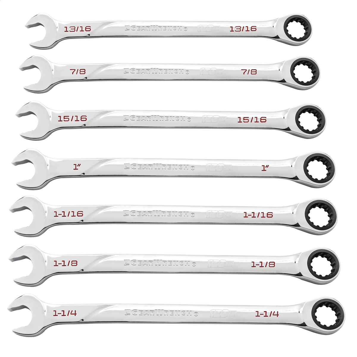 7 Piece 120Xp Universal Spline SAE XL Combination Wrench Set - Walmart.com