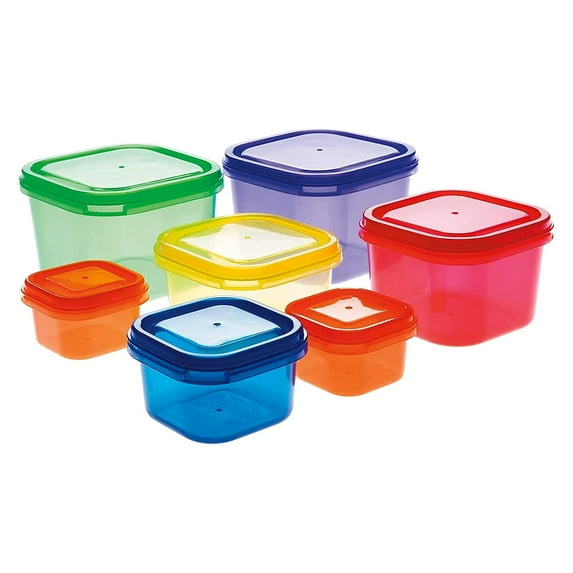 7-Piece 21 Day Fix Meal Prep Containers Set Color-Coded for Portion ...