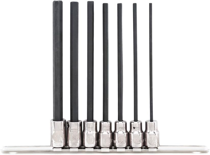 7 Piece 3/8-Inch Drive Extra Long Hex Driver Socket Set - Walmart.com