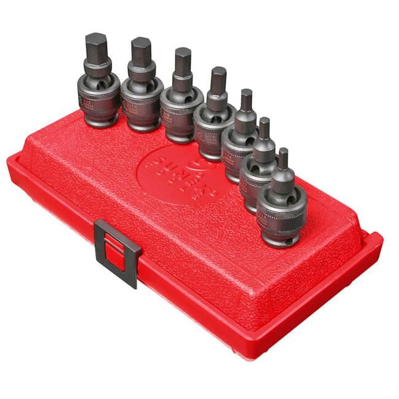 7 Piece .38 in. Drive Flex Impact Hex Socket Set 18.50 in. - Walmart.com