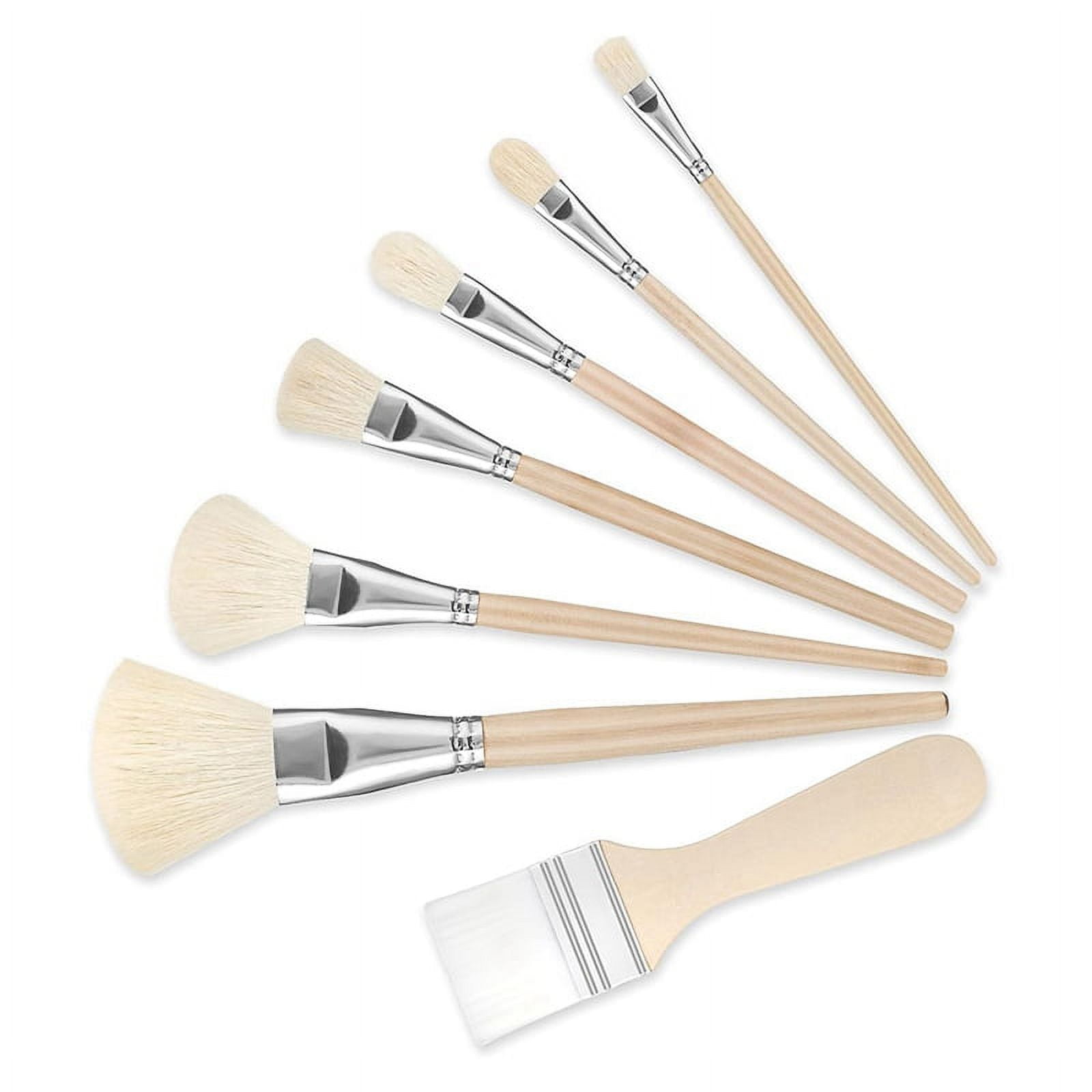 7 Piece Acrylic Painting Mop Brush Set, Acrylic Paint Brush Set for ...