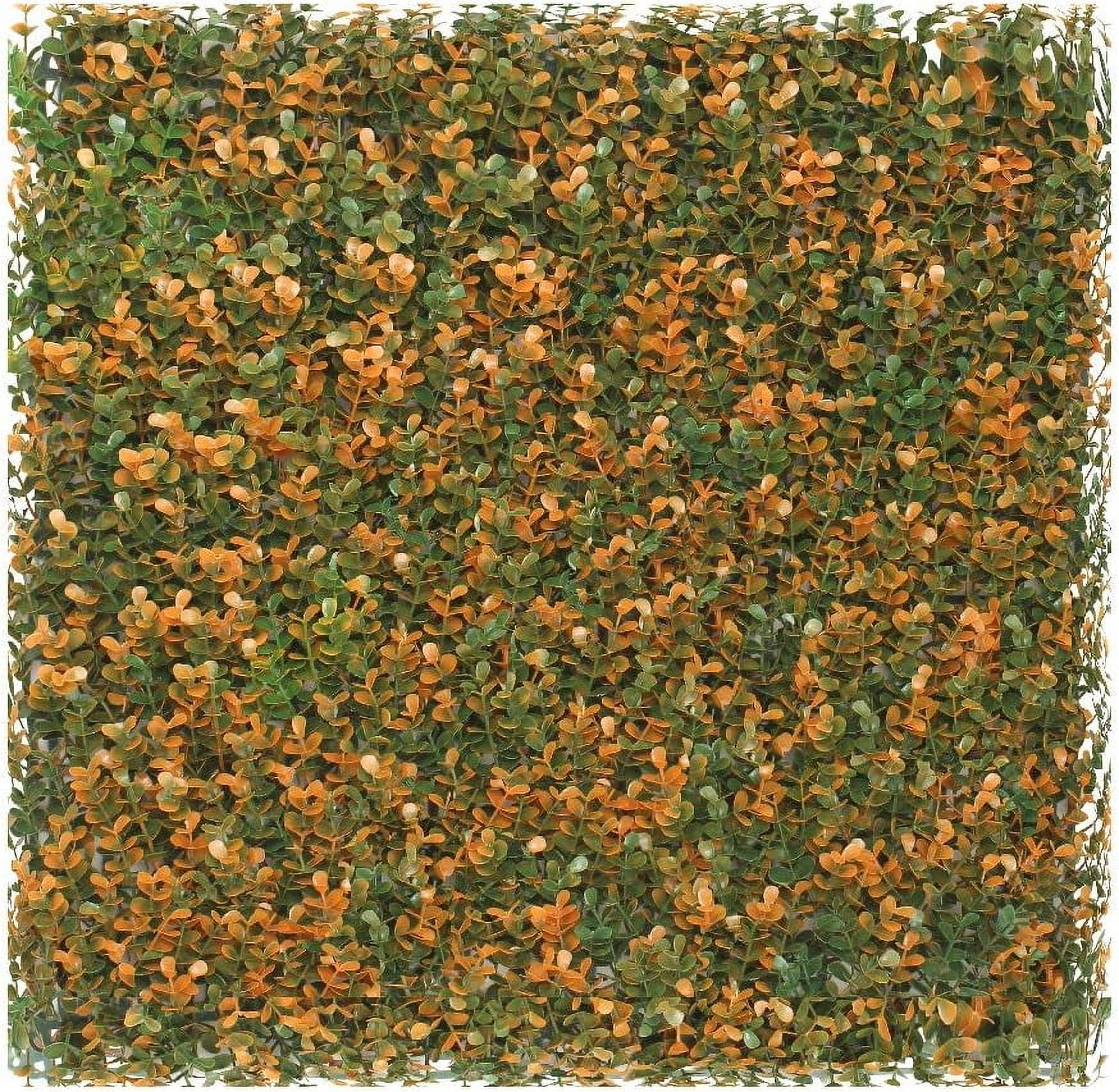 7 Piece Artificial Boxwood Panels 20x20 Inches Green Wall Topiary Hedge ...