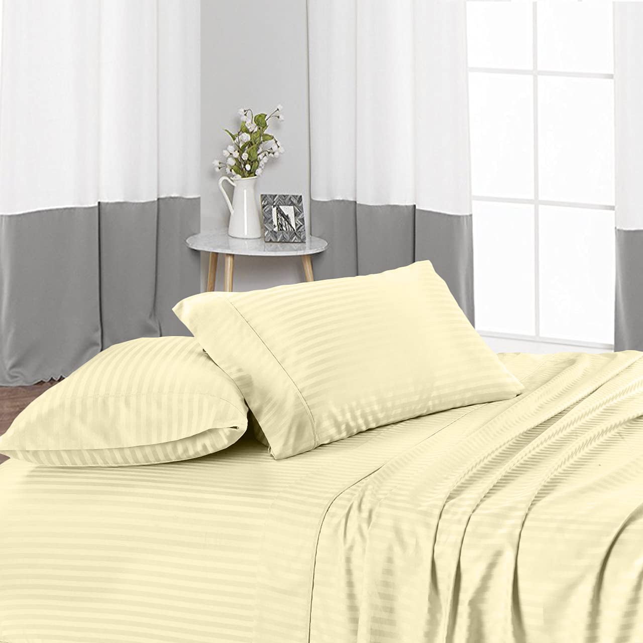 7 Piece Bamboo Bed Sheet for Bed - 100% Pure Bamboo - Fit 22" Inch Deep ...