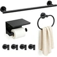 7-Piece Bathroom Hardware Accessories Set SUS304 Stainless Steel Towel ...