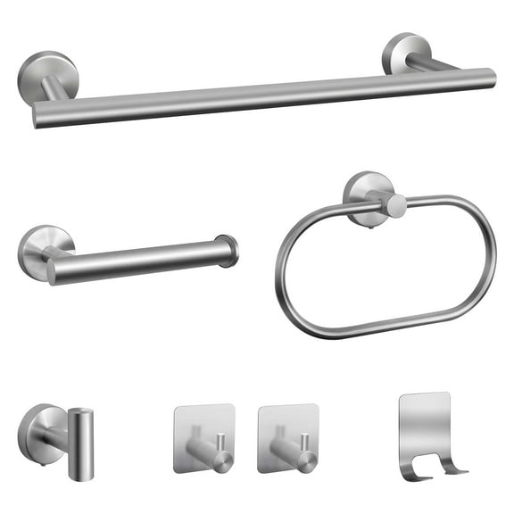 chalian-Brushed Gold Bathroom Hardware Set 5 Piece with Towel Racks for ...