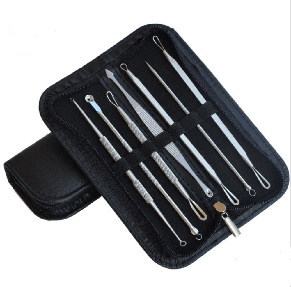 7-Piece Blackhead Remover Kit – Professional Comedone Extractor Tool ...