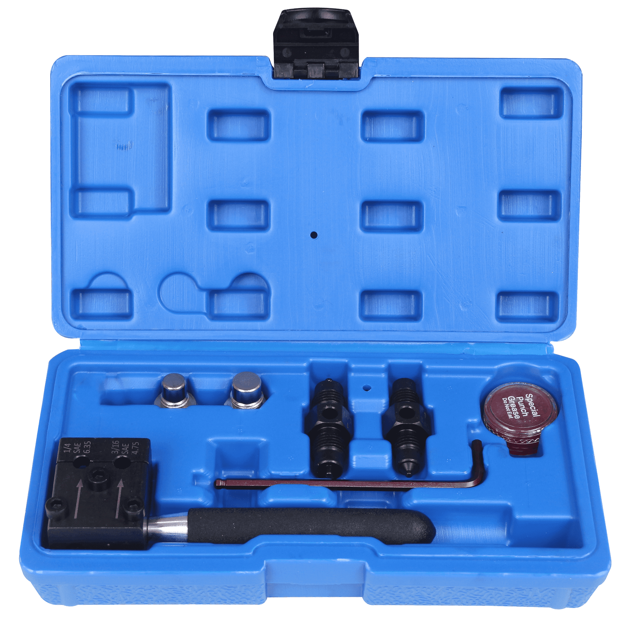 7-Piece Brake Line Flaring Tool Kit, SAE 4.75mm & 6.35mm Universal ...