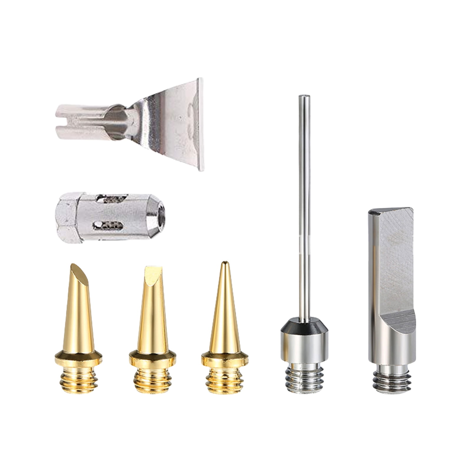 7 Piece Butanes Soldering Iron Tip Collection Cordless Welding Torch ...