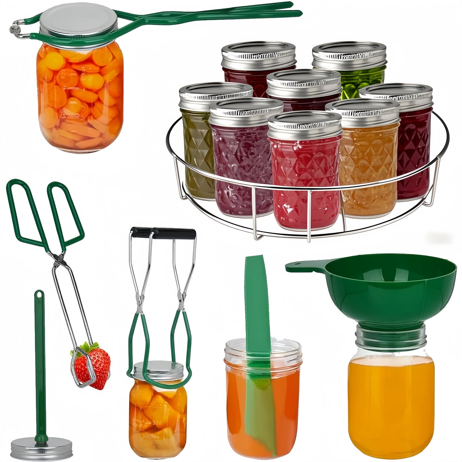 7-Piece Canning Kit with Rack – All-in-One Starter Set for Beginners ...