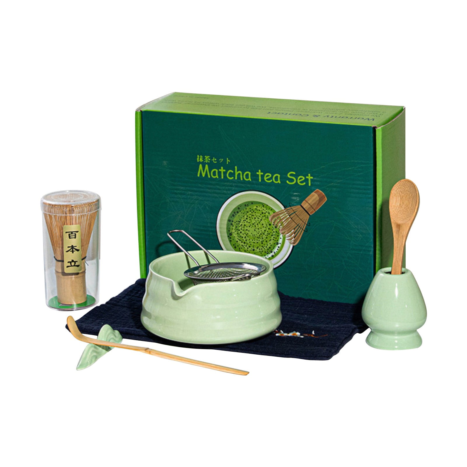 7-Piece Ceramic Matcha Tea Set - Complete Kit With Bamboo Whisk ...