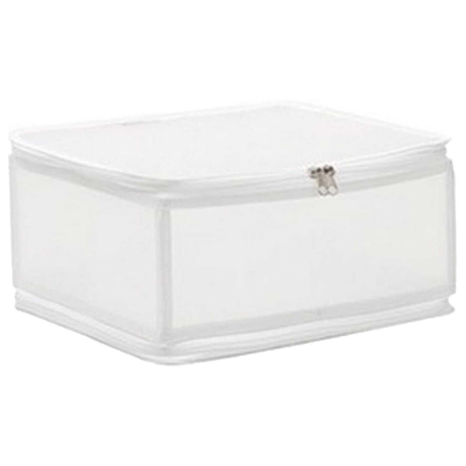 7 Piece Clear Plastic Storage Box Set, Stackable Organizer Bins with ...