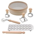 7 Piece Complete Pasta Kit for Ravioli Including: Rolling Pin, Ravioli ...