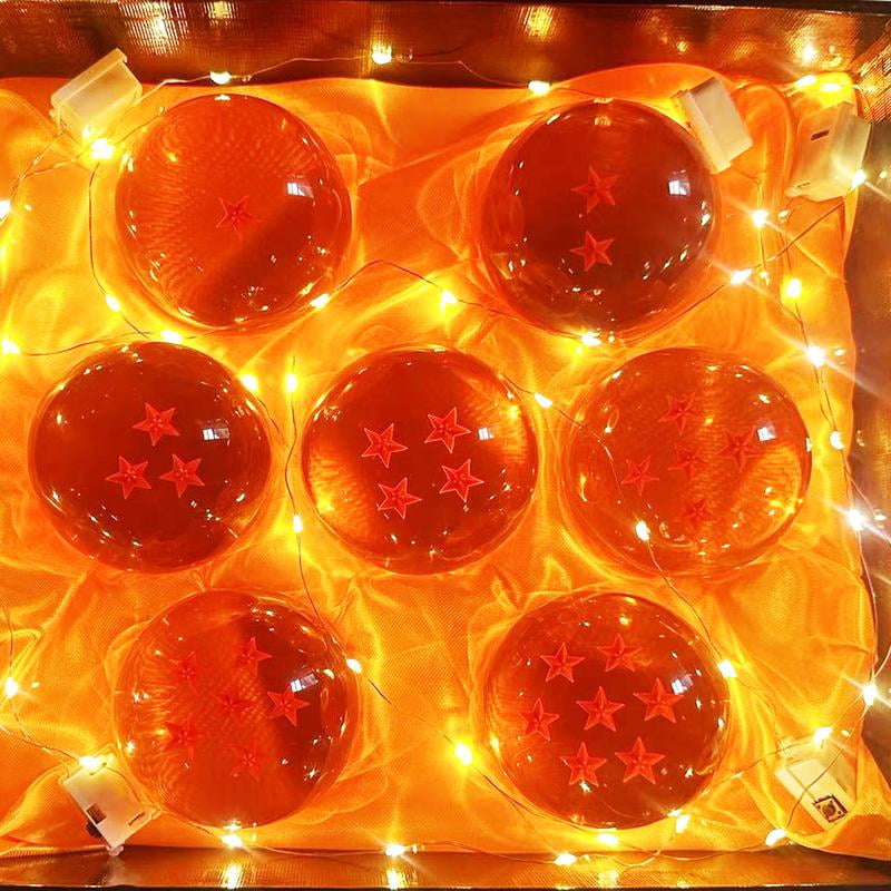 7-Piece Dragon Ball 35MM Crystal Set - Acrylic Glass Balls (1-7 Stars ...