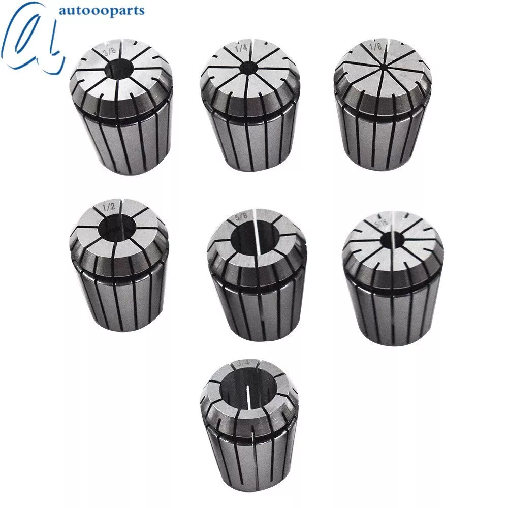 7 Piece Er32 Spring Collet Set For Cnc Milling Lathe Engraving Machine ...