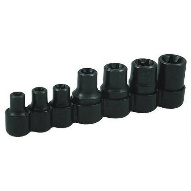 7 Piece External Torx Socket For External Torx Bolts: E6 E7 E8 E10 E12 ...