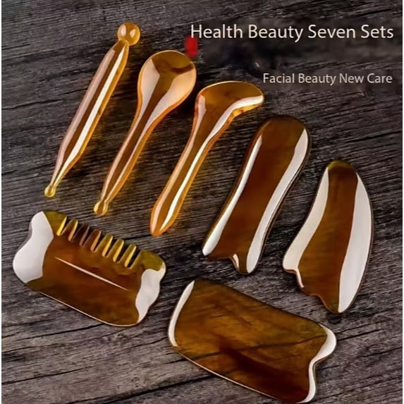 7-Piece Facial Massage Tool Set | Complete Facial Muscle Massager ...