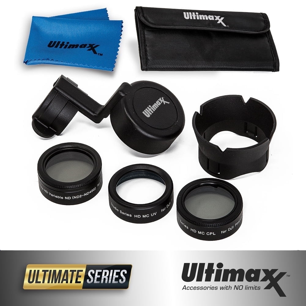 Ultimaxx 7-Piece Filter Kit (67mm) UV, CPL, ND2-ND400 + Gimbal Lens Cap ...