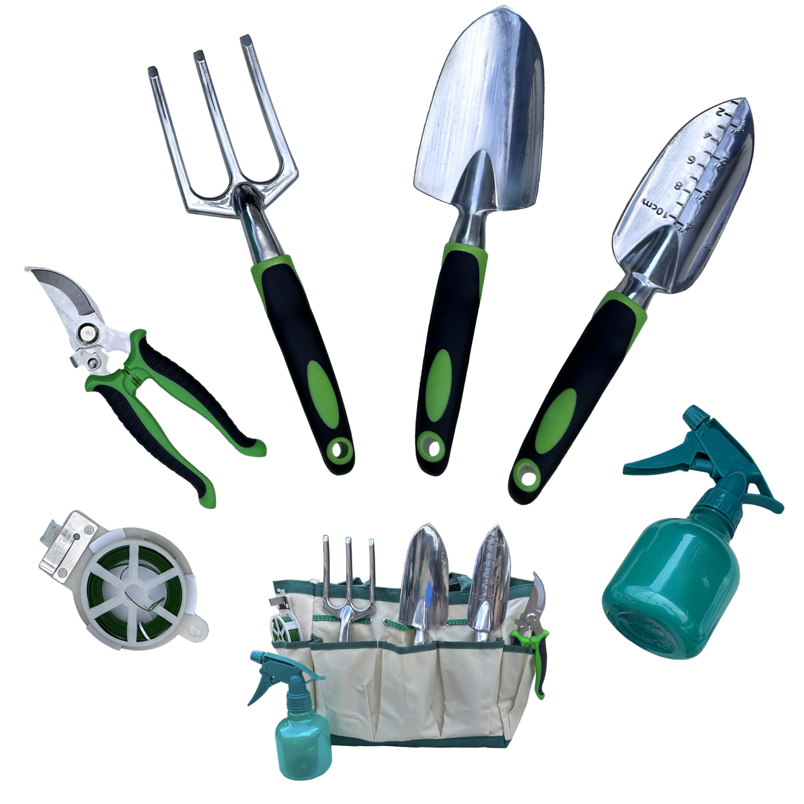 7-Piece Gardening Tool Set, Plantation Gardening kit. Stainless Steel ...