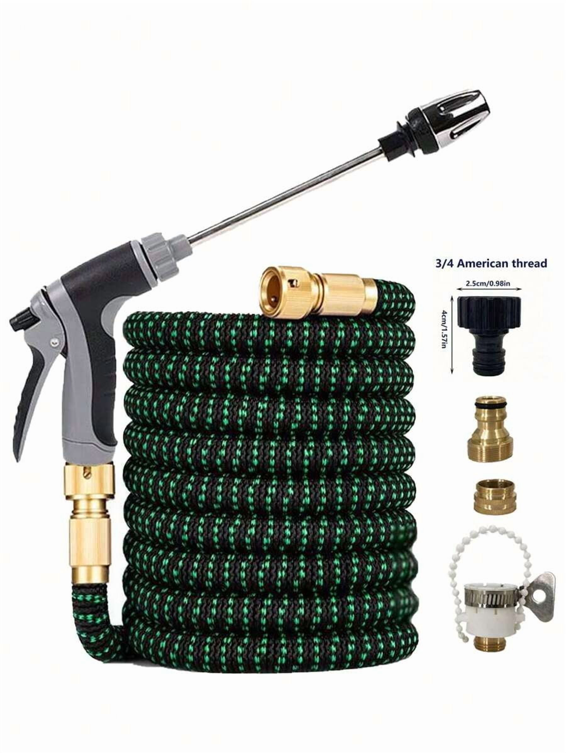 7-Piece High-Pressure Expandable Car Wash Hose with Adjustable Spray ...