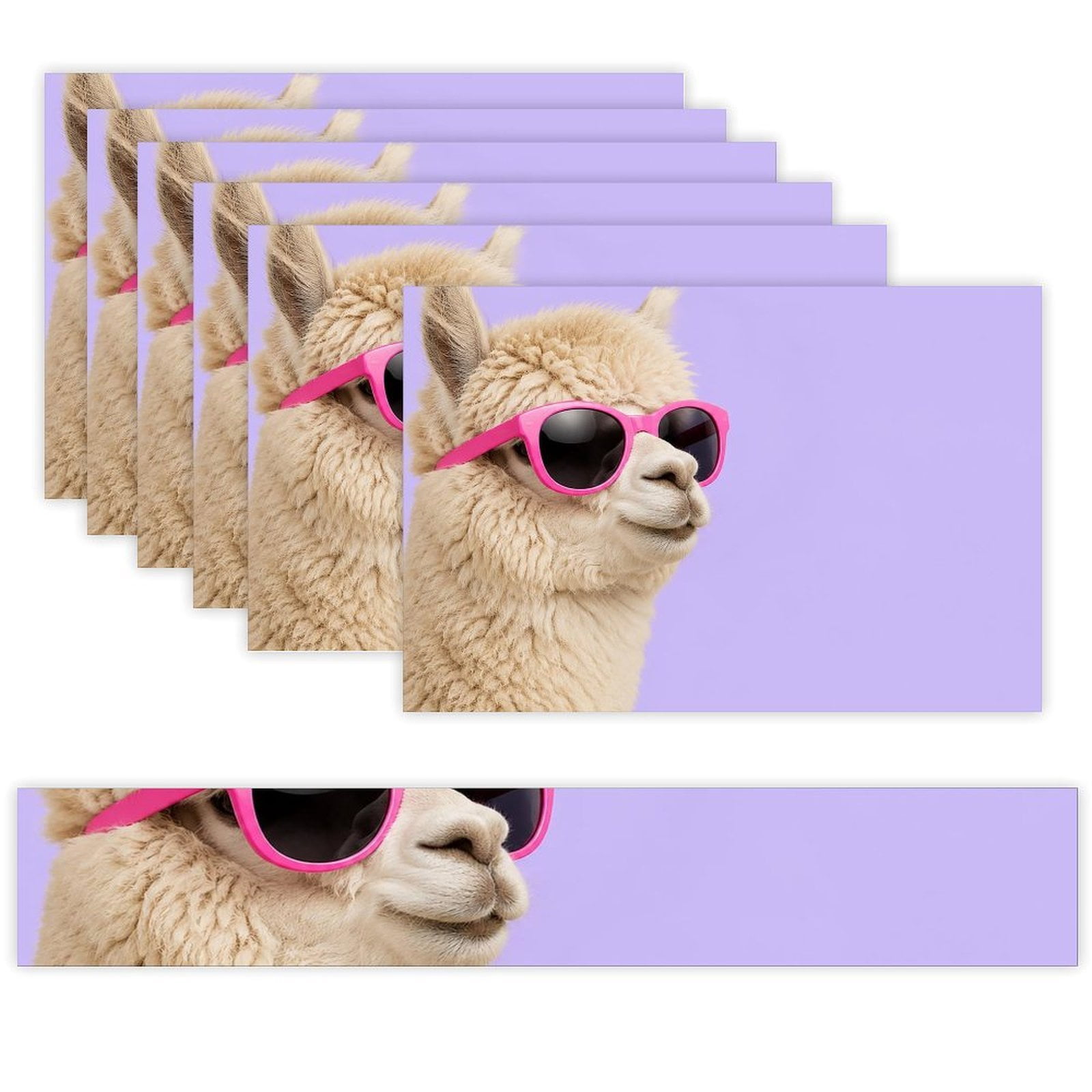 7 Piece Linen Table Runner and Placemats Set, Cool Alpaca in Pink ...