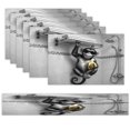 7 Piece Linen Table Runner and Placemats Set, Monkey Shower Banana ...