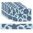7 Piece Linen Table Runner and Placemats Set, Vintage Seashell ...