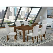 7 Piece Capri Kitchen Furniture Set - Mahogany & Dark Khaki - Walmart.com