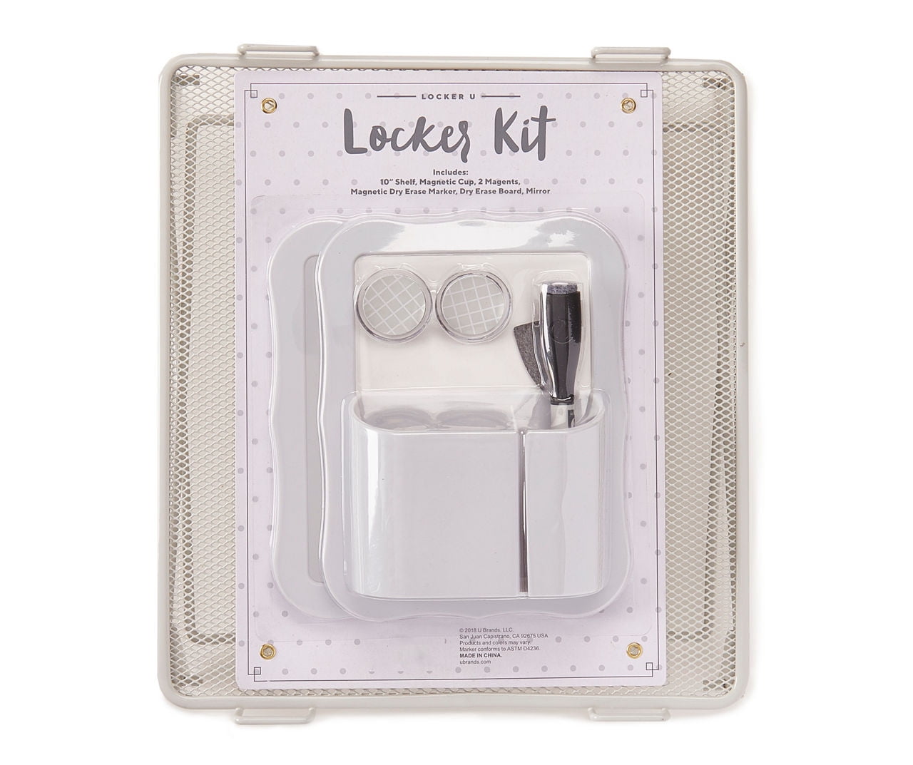 7-Piece Locker Kit® with 10" Stac-A-Shelf®, Assorted Colors - Walmart.com