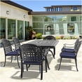 7-Piece Outdoor Dining Set, Cast Aluminum Patio Table and Chairs with ...