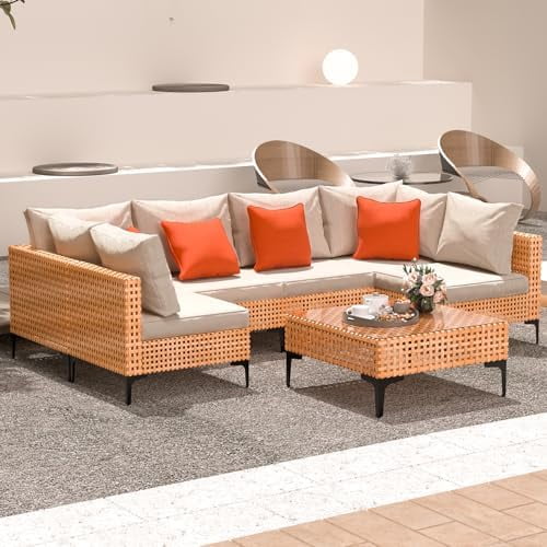 7 Piece Outdoor Patio Furniture Set Modular Outdoor Furniture Set ...