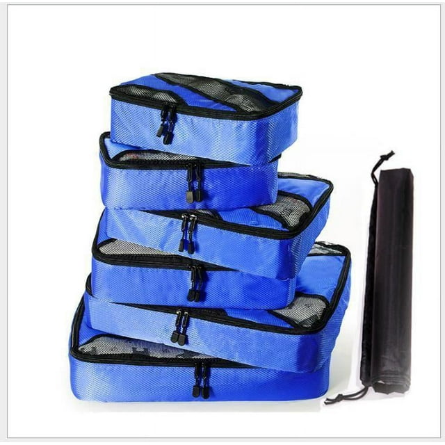 7 Piece Packing Cube Set Travel Organizer Suitcase Organizer Garment ...