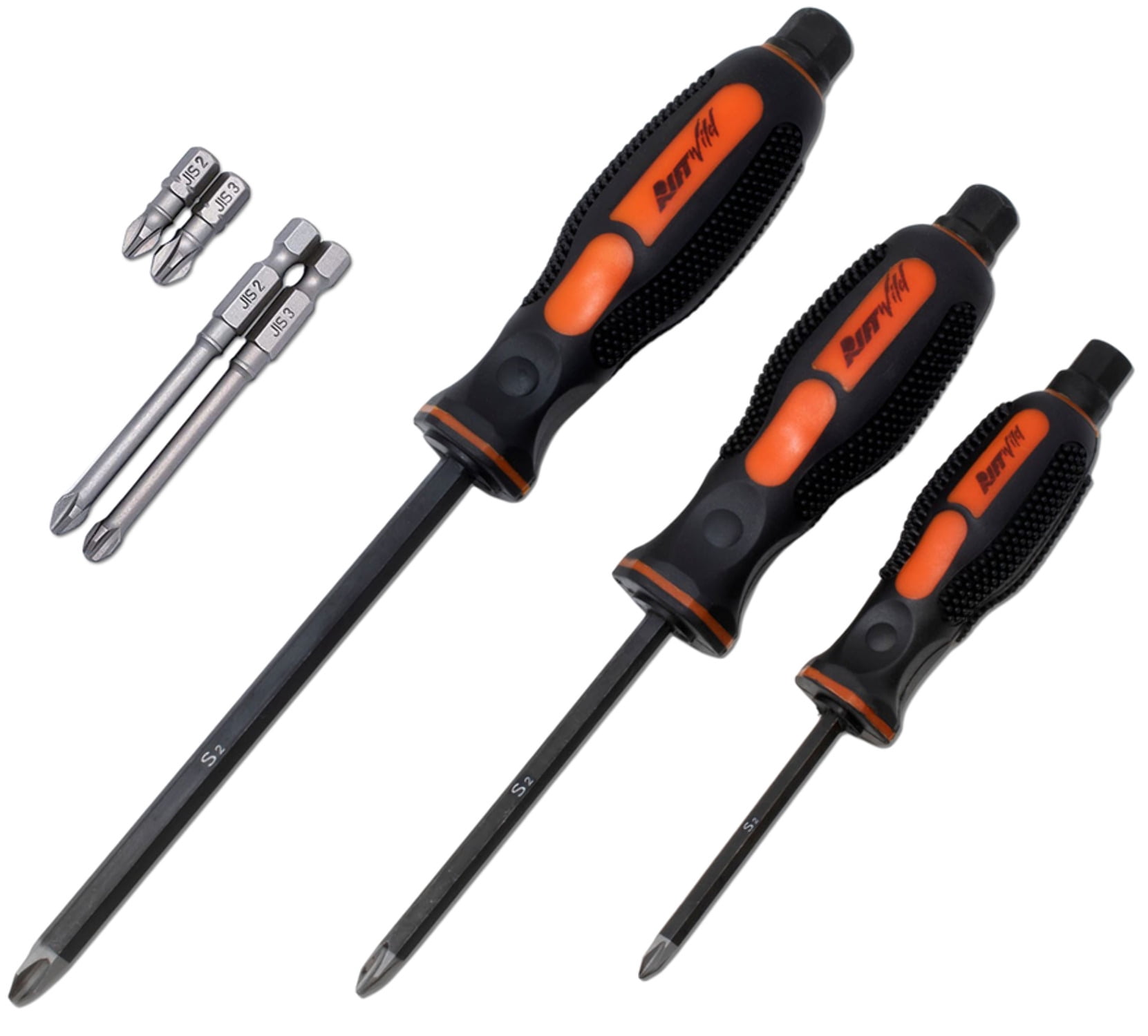 7-Piece Professional S2 Steel JIS Driver And Impact Bits Set Includes ...