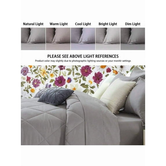 7-Piece Queen Geometric Checkered Summer Comforter Set - Breathable ...