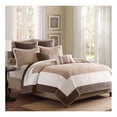 7 Piece Quilt Set - Traditional Medallion Design - Beige/Brown or Black ...