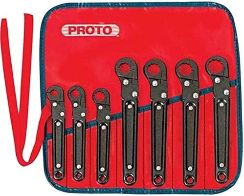 7 Piece Ratcheting Flare Nut Wrench Set - 12 Point - Walmart.com