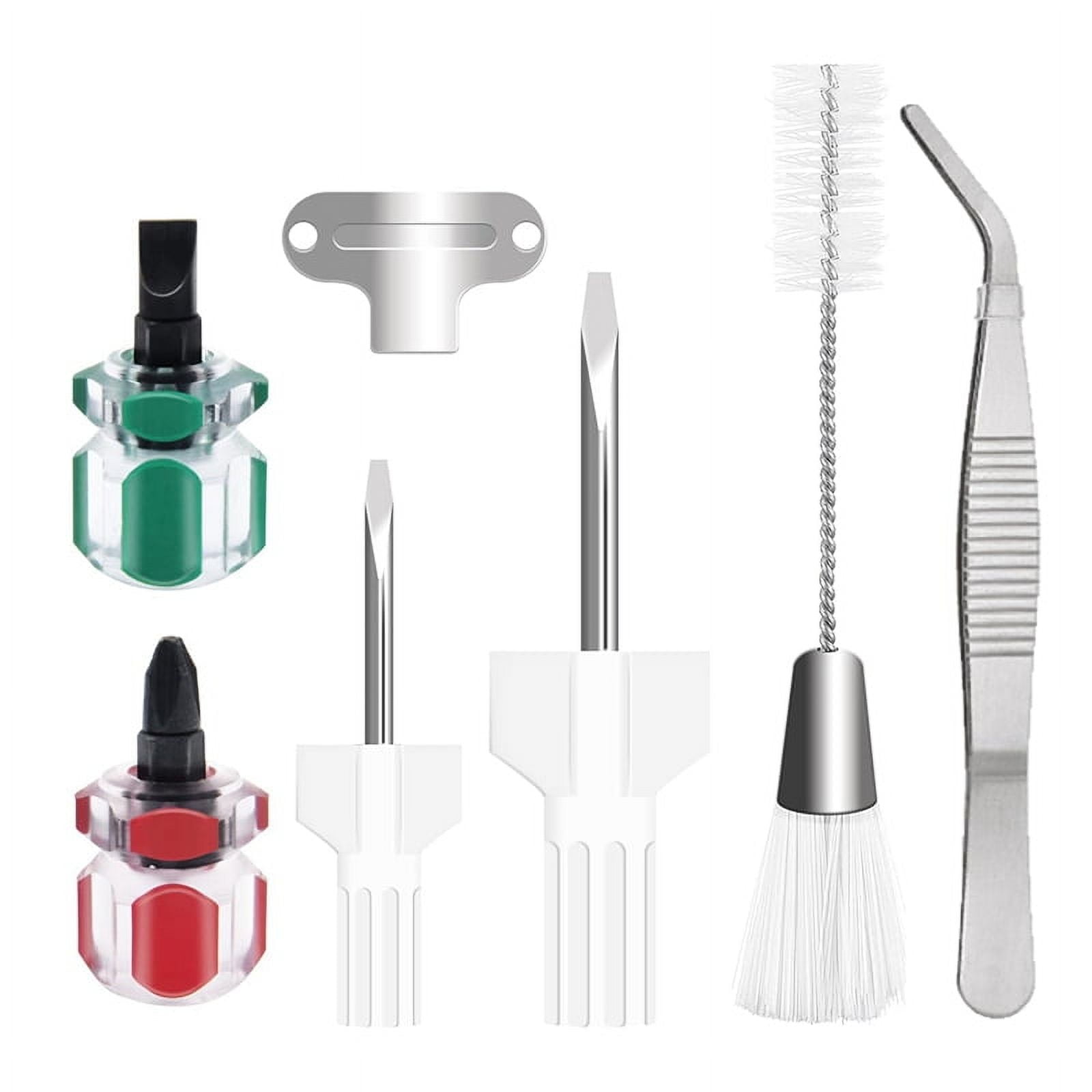 7 Piece Sewing Machine Cleaning Kit Include Tweezers Double Ended ...