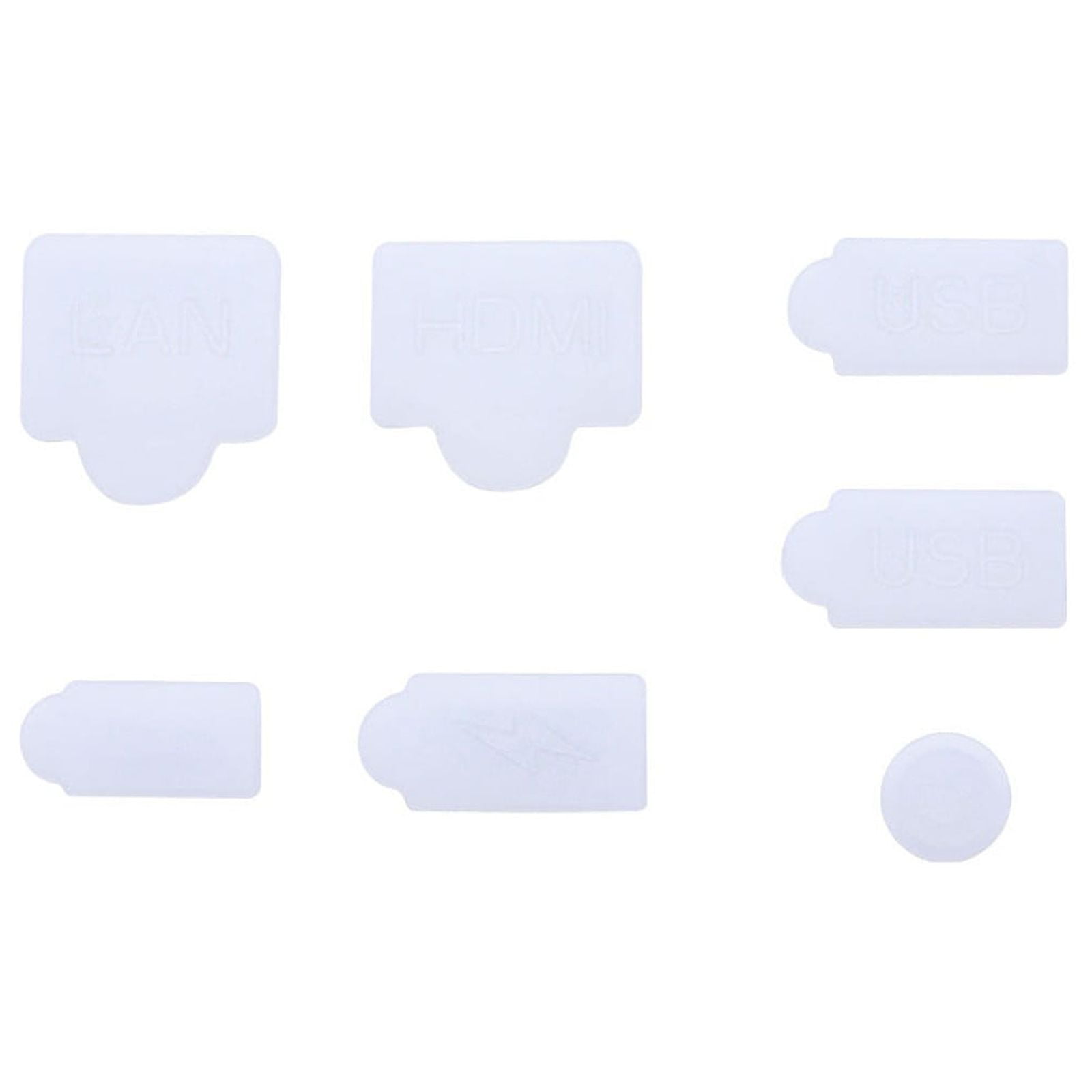 7 Piece Silicone Protective Plug Set for PS5 Console Ports USB LAN Type ...