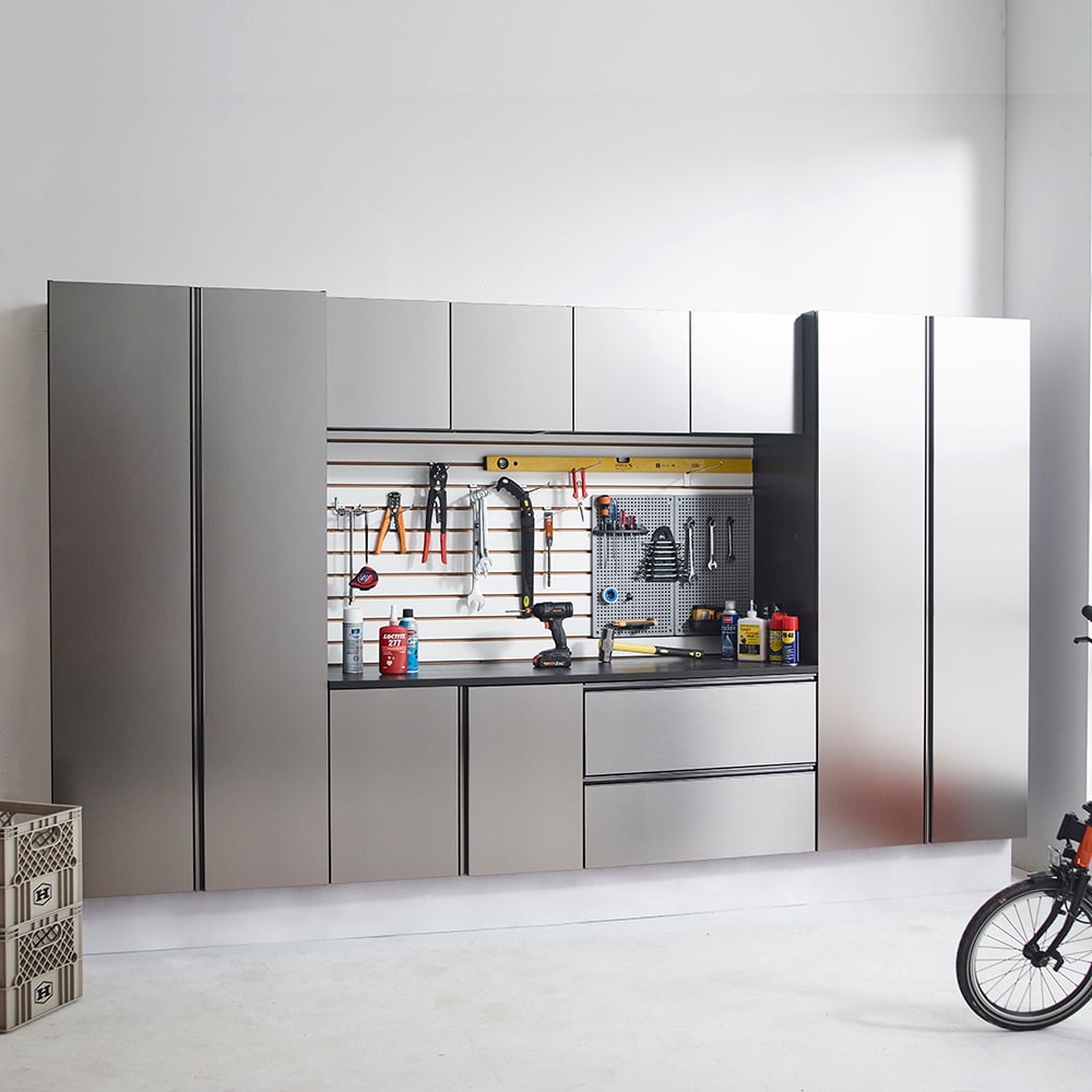 7-Piece Storage Cabinet Set, Modern Style Kitchen Furniture Set with ...