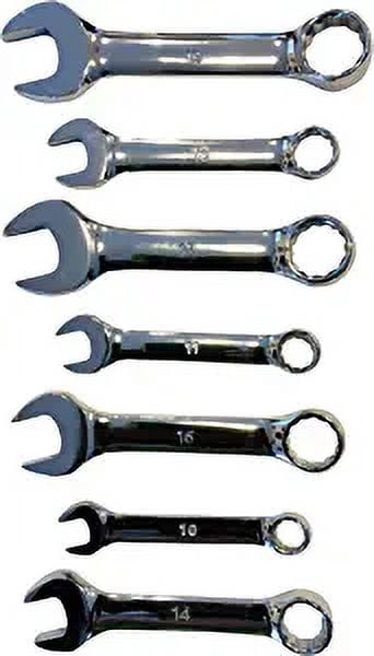 7-Piece Stubby Combination Wrench Set (METRIC) - Walmart.com