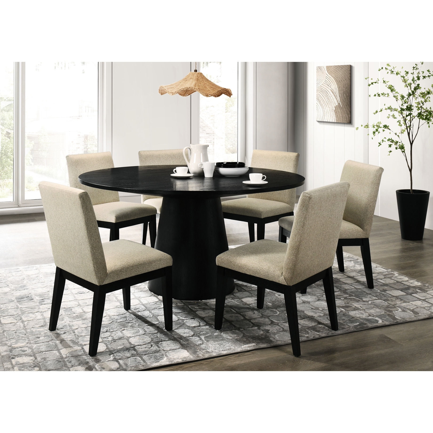 7-Piece Table and Chair Ensemble | Transforms Your Dining Room ...