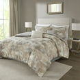 7 Piece Textured Cotton Blend Comforter Set Gray Cal King - Walmart.com