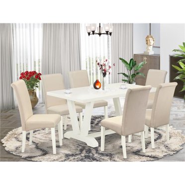 7 Piece Capri Kitchen Furniture Set - Mahogany & Dark Khaki - Walmart.com