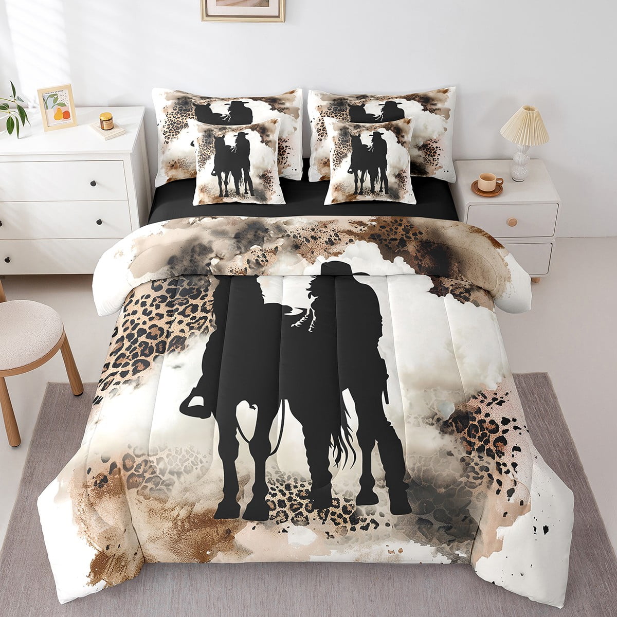 7 Piece Western Full Bed in a Bag Rustic Farmhouse Bedding Sets for ...