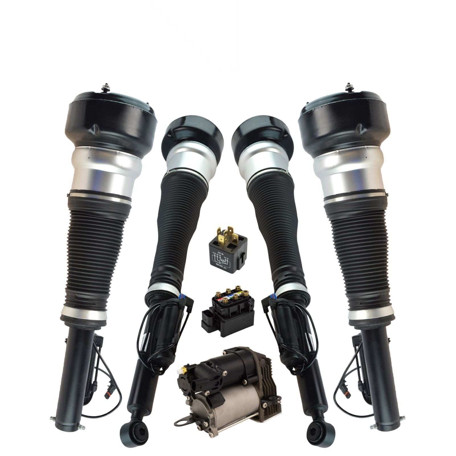 7 Piece for Air Suspension Kit Front & Rear for Air Shocks Valve Block ...