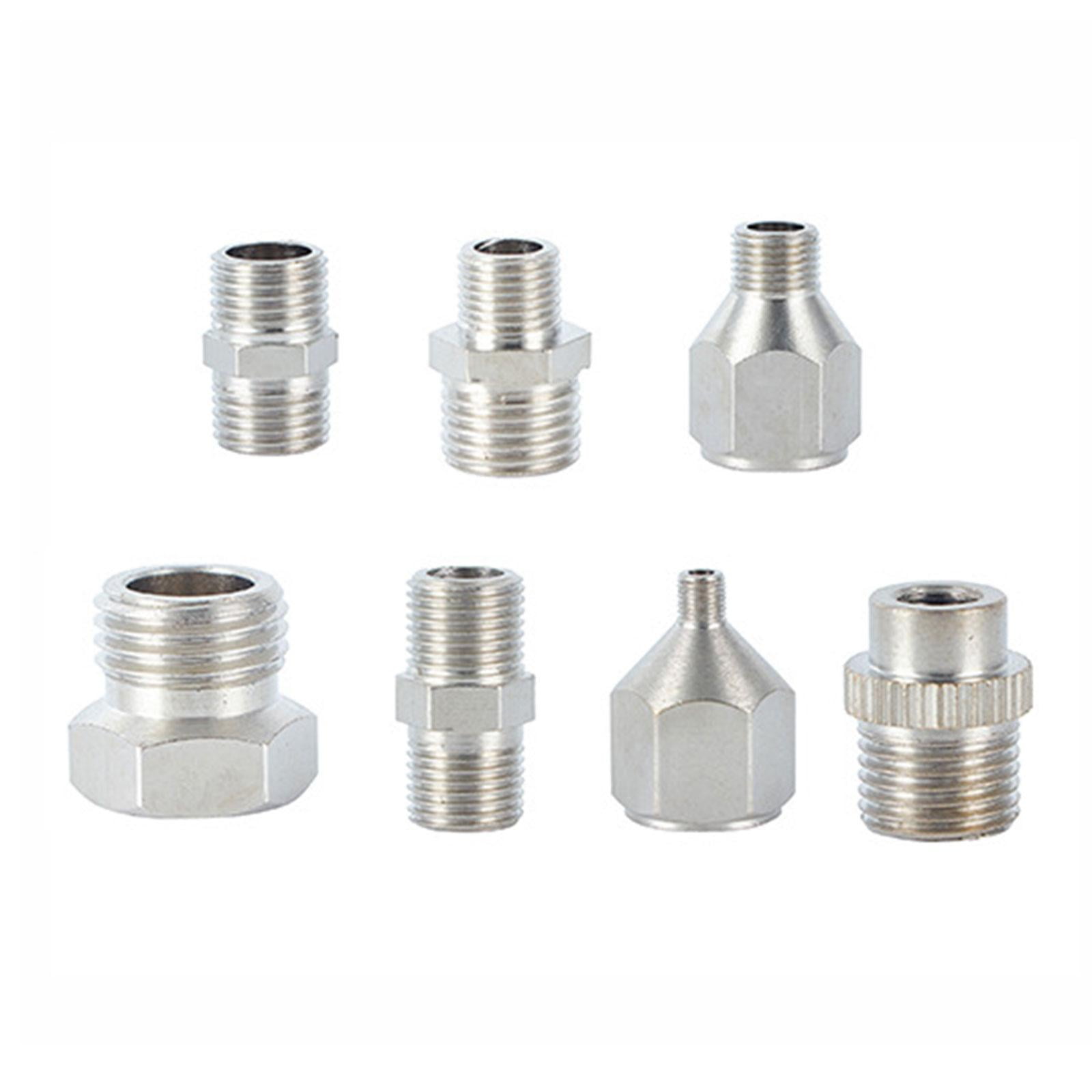 7 Pieces Airbrush Adapter Set Airbrush Adaptor Set Steel Durable Hose ...